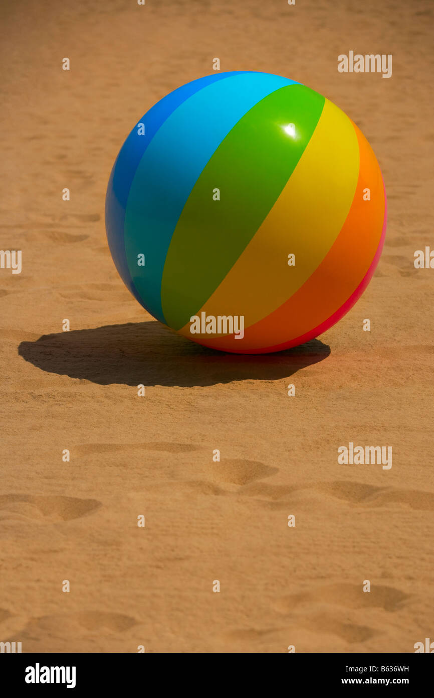 Beach ball on the beach, Oak Street Beach, 1000 North Lake Shore Drive ...