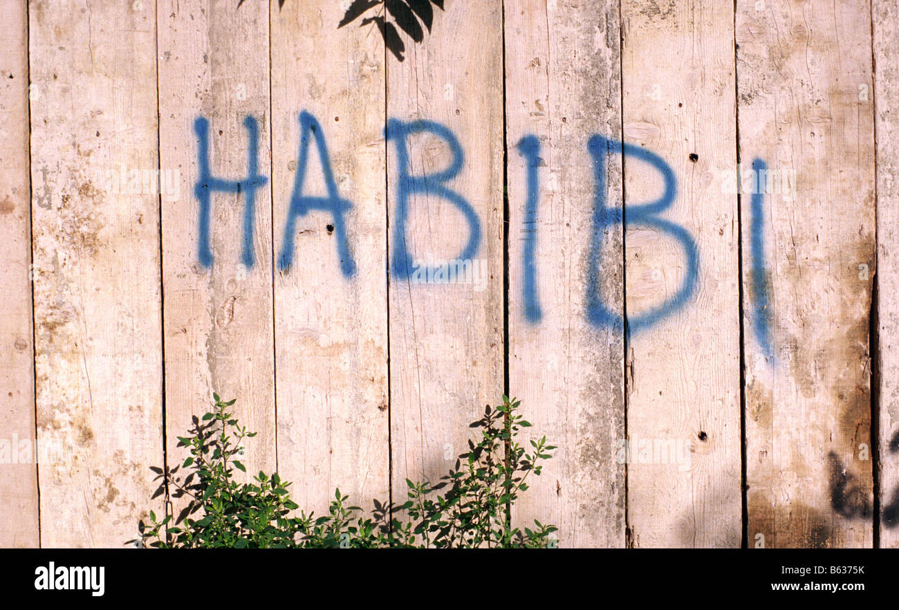 Graffiti on wooden wall Stock Photo - Alamy