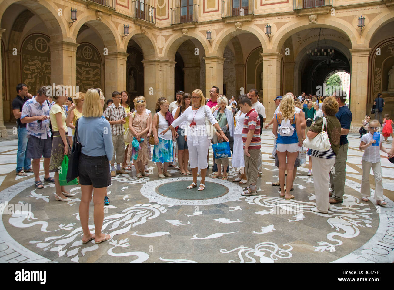 People visiting Montserrat Basilica and Monastery, Montserrat, near ...
