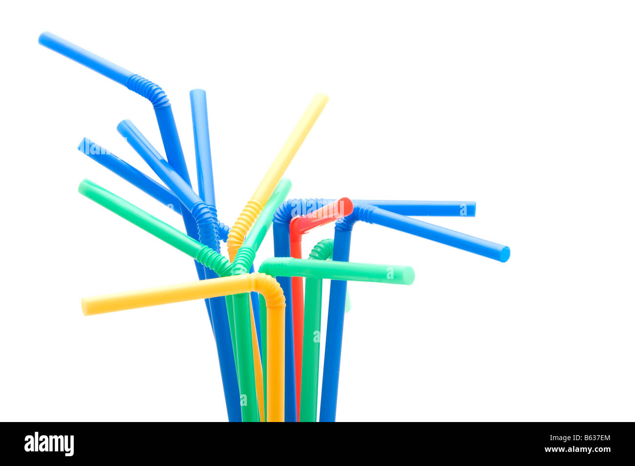 object on white utensil drinking straws Stock Photo - Alamy