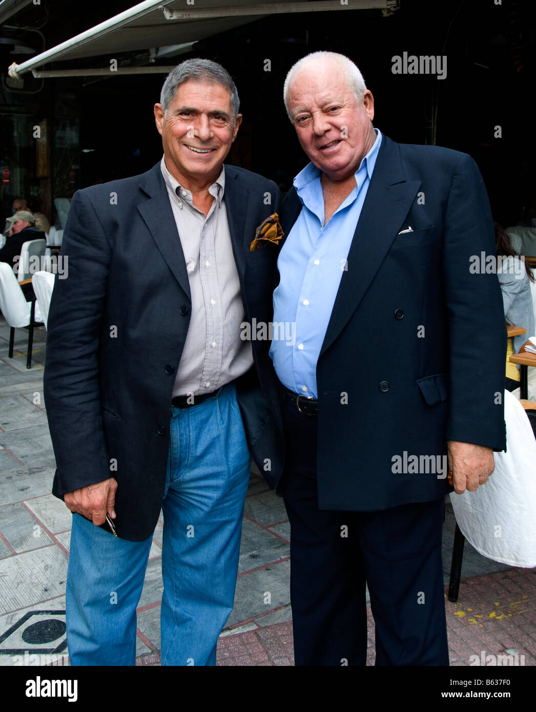 Two Greek Man Platei Kolonaki Athens Greece Greek Stock Photo - Alamy