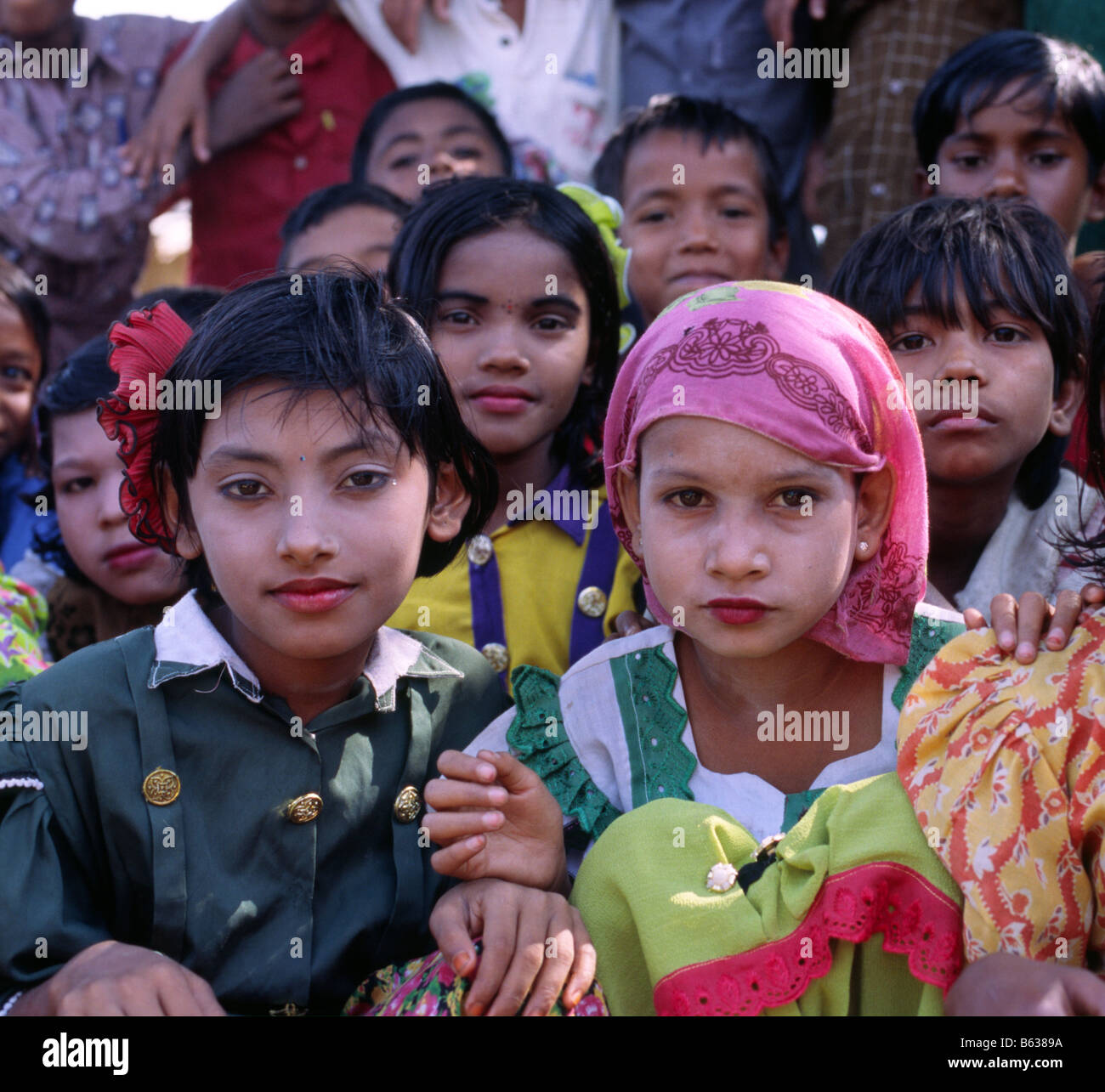 Rohingya children attend a school in a refugee camp in Cox's Bazar ...