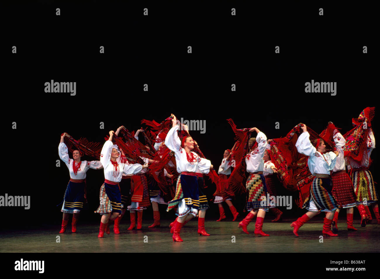 The Ukrainian Shumka Dancers from Edmonton Alberta Canada performing on ...