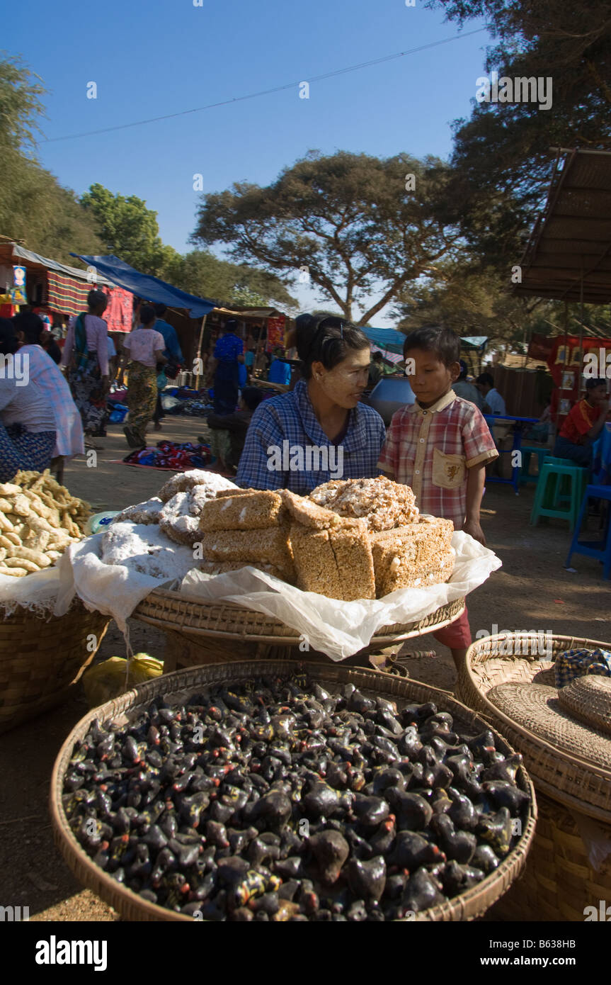 Market of Bagan, Myanmar Stock Photo - Alamy