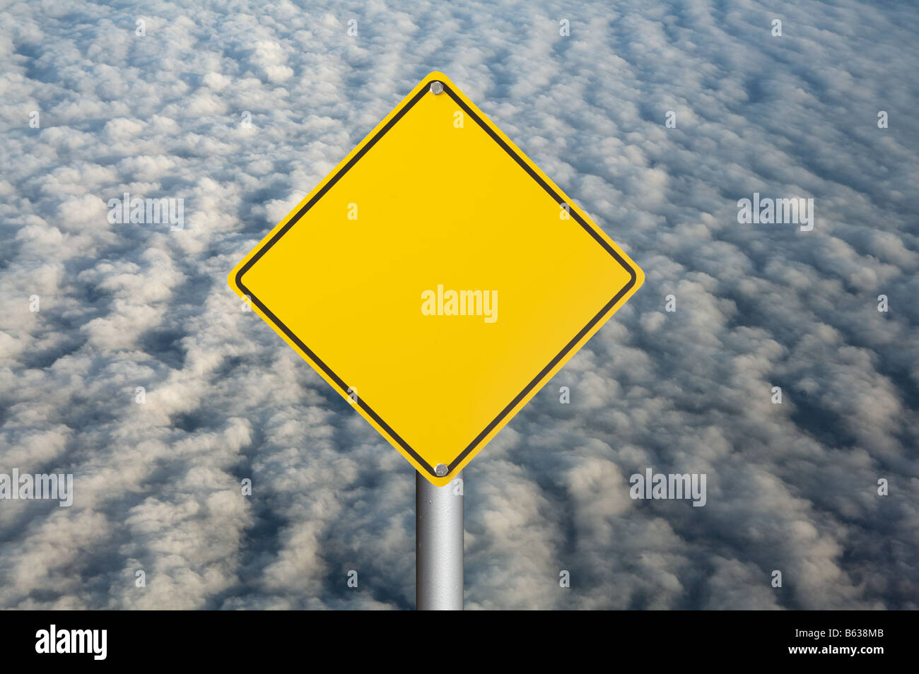 warning blank traffic sign Stock Photo - Alamy