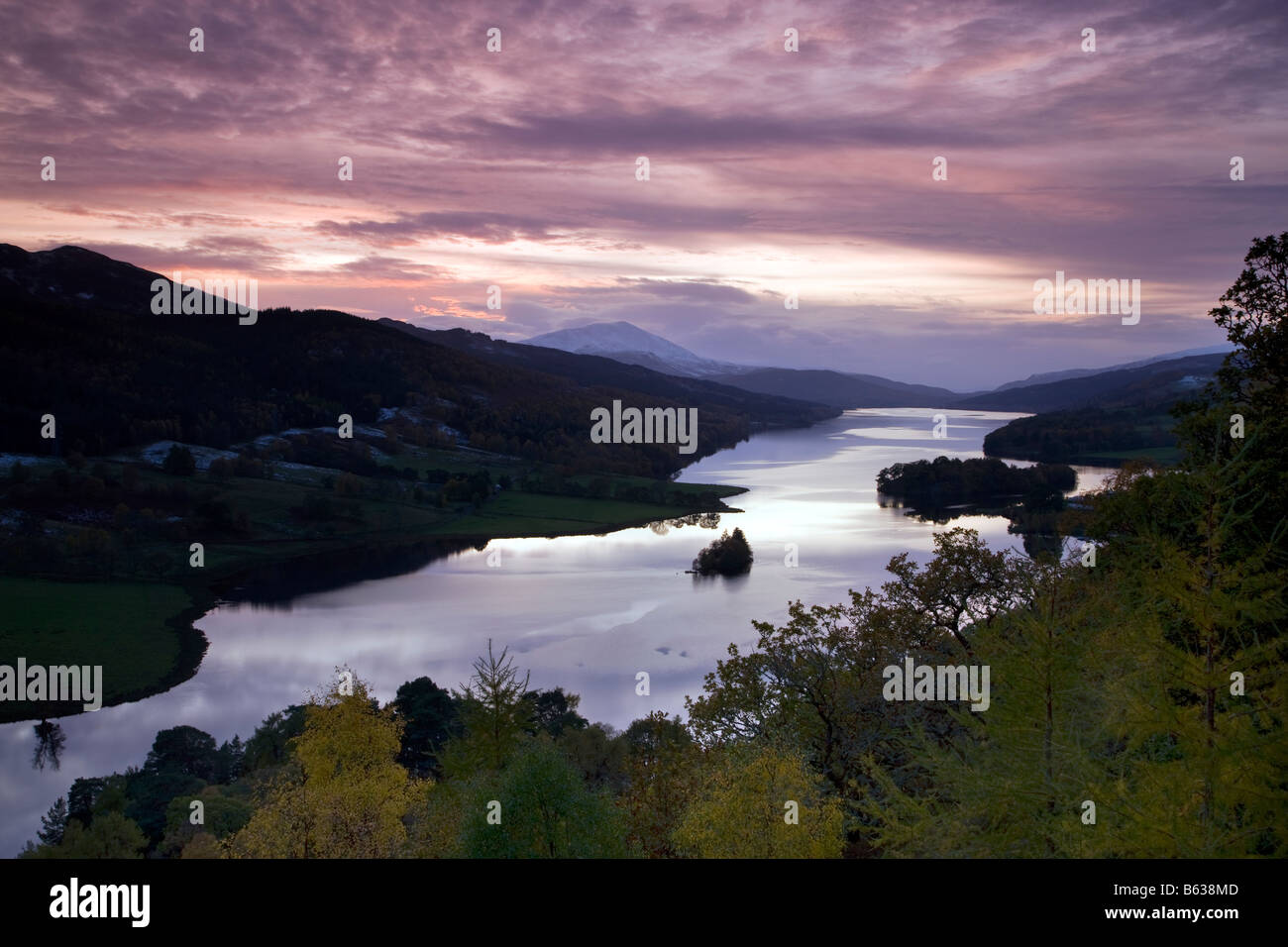Queens view Loch Tummel Scotland Stock Photo - Alamy