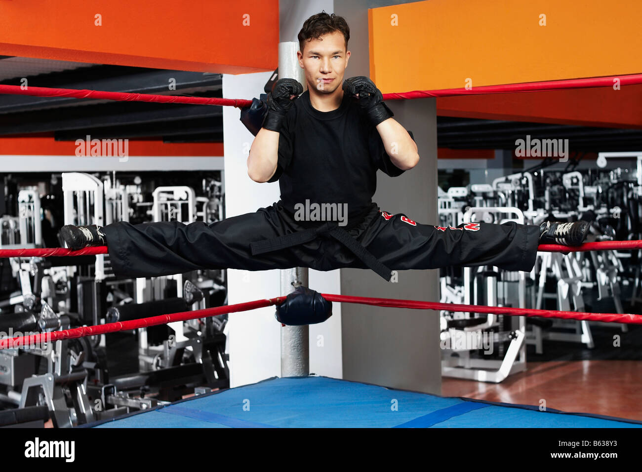 Portrait of a male boxer exercising Stock Photo - Alamy