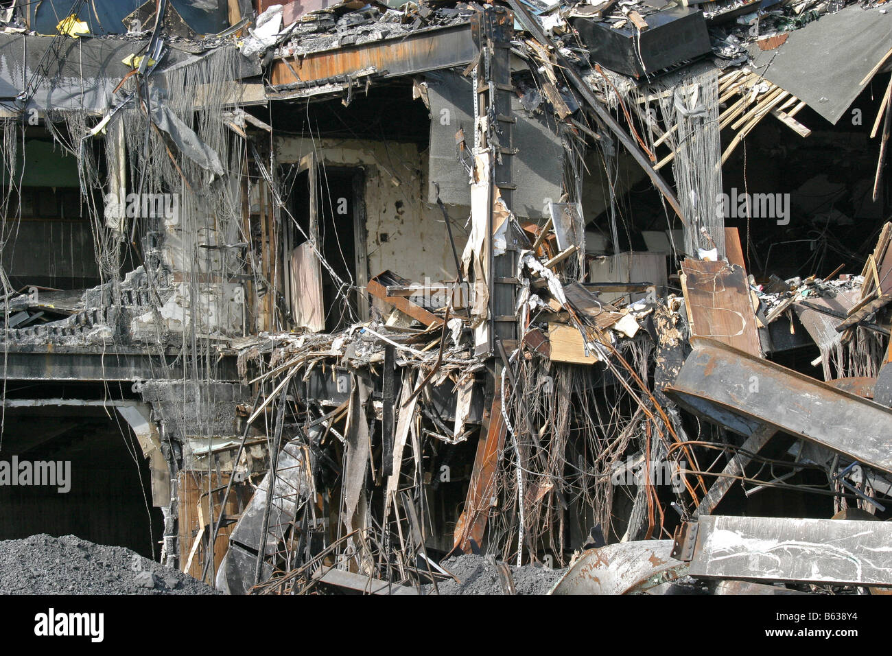 Fire damaged concrete hi-res stock photography and images - Alamy