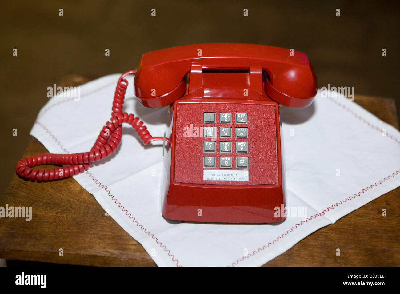 Close-up of a telephone Stock Photo - Alamy