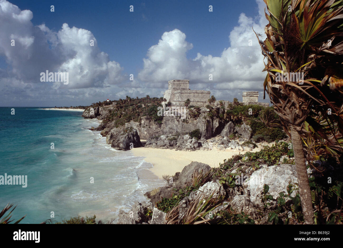 Tulum castle beach hi-res stock photography and images - Alamy
