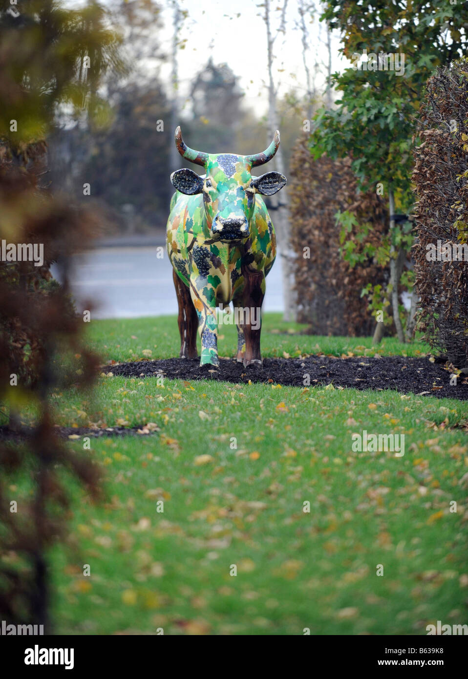 9th November 2008 Urban improvements in Navan. An 'art cow' in the ...