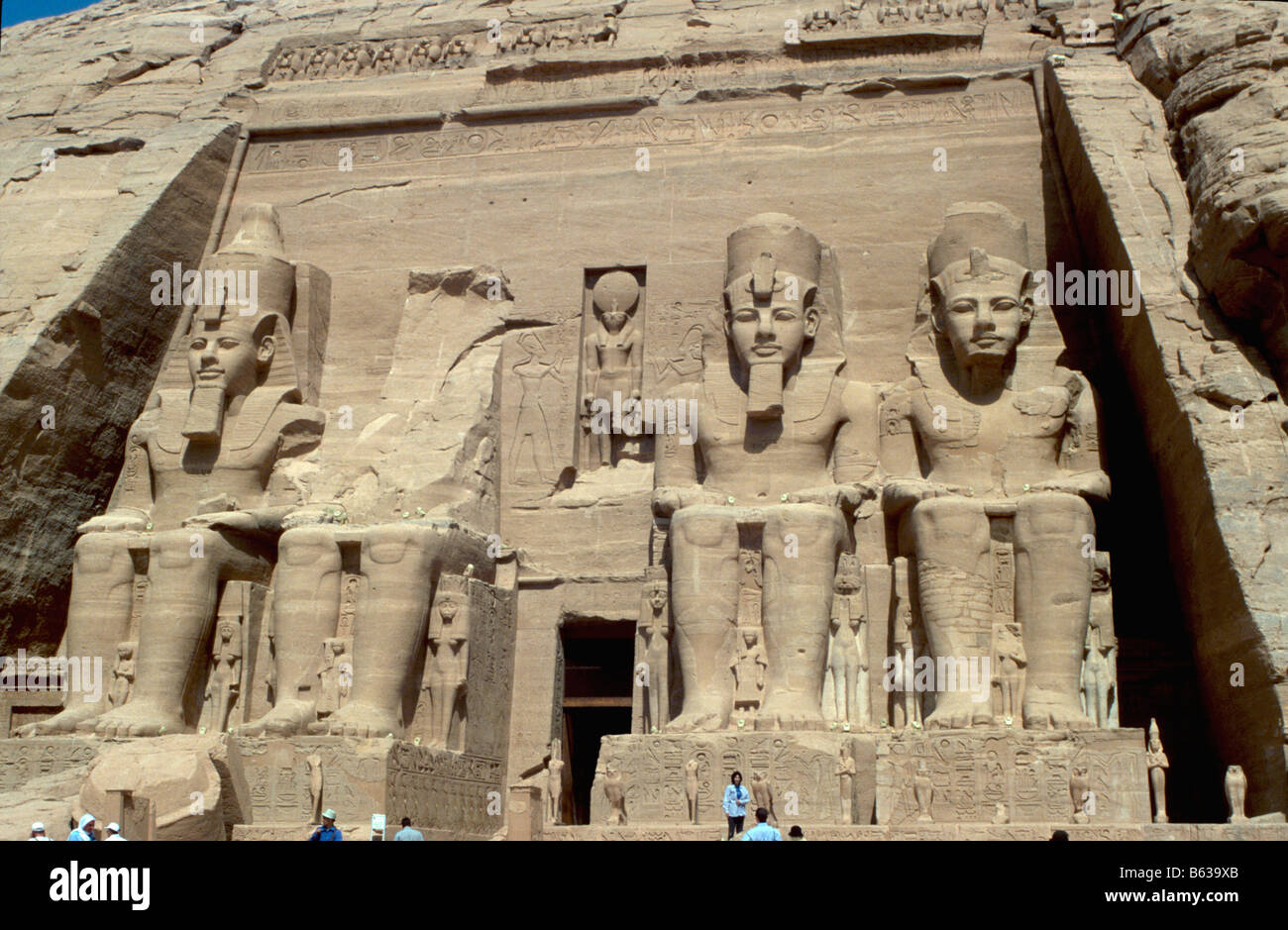 Monument to Pharaoh Ramesses II in Abu Simbel, Egypt Stock Photo - Alamy