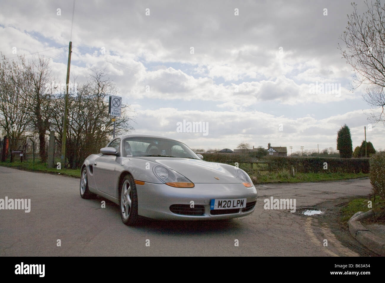 Silver porsche boxster hi-res stock photography and images - Alamy