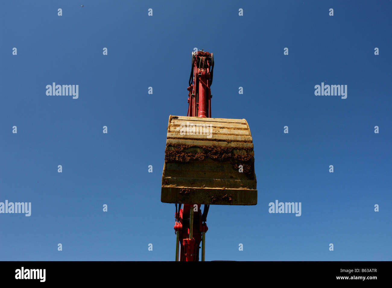 excavator on a building site Stock Photo - Alamy