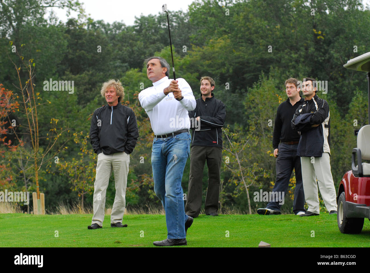 Legendary Spanish golfer Seve Ballesteros at the Shire London A course ...