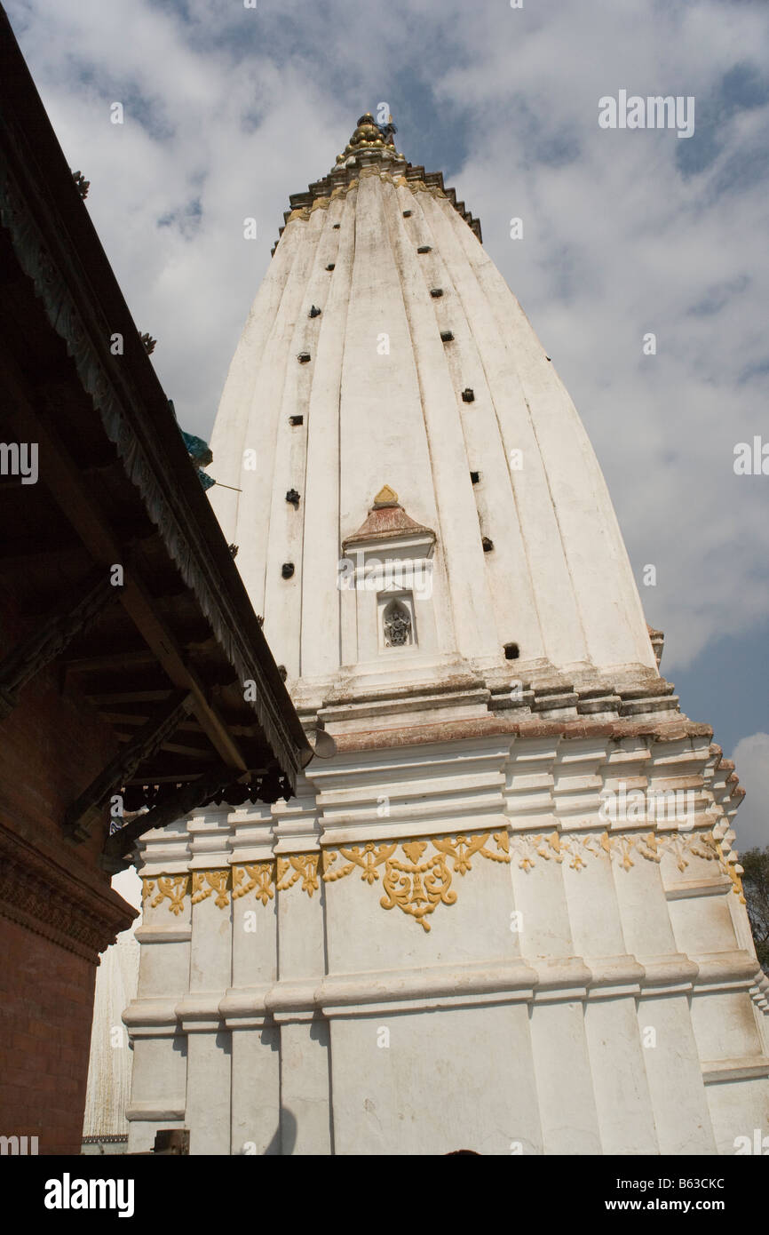 Buddhist gompa at the Buddhist temple of Swayambhunath the monkey ...