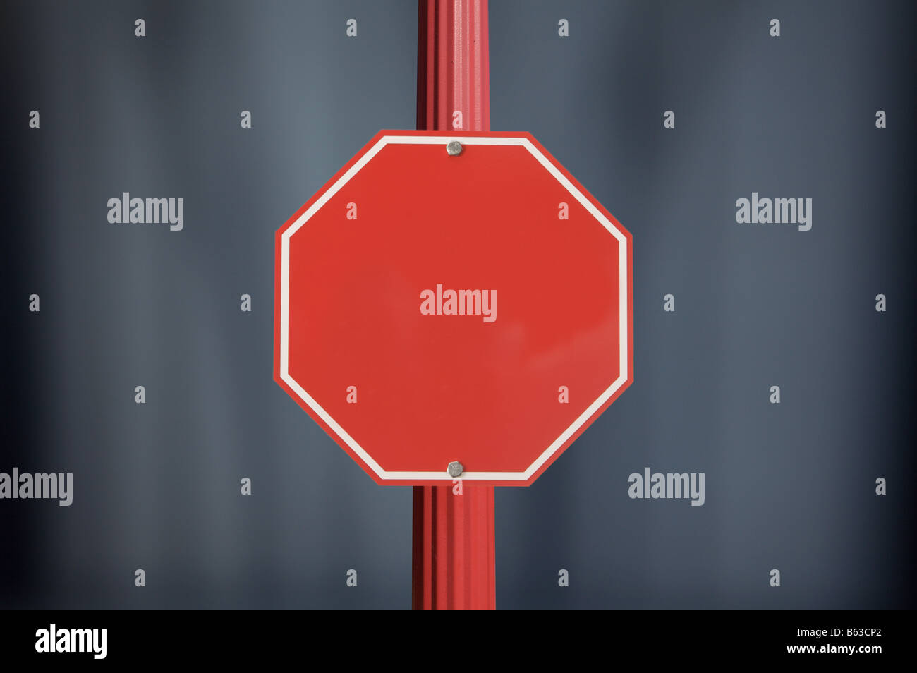 blank stop sign Stock Photo - Alamy