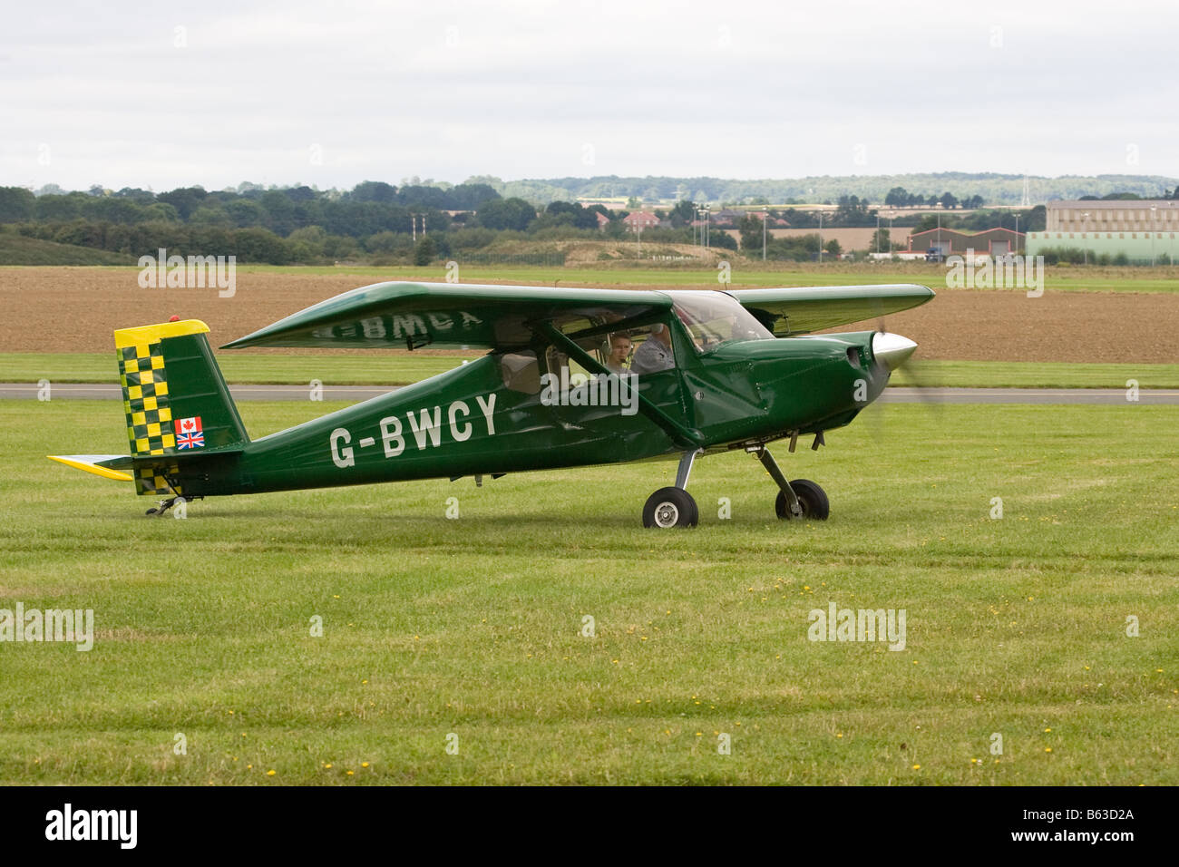 Murphy Rebel G-BWCY taxiing after landing at Sherburn in Elmet Airfield ...