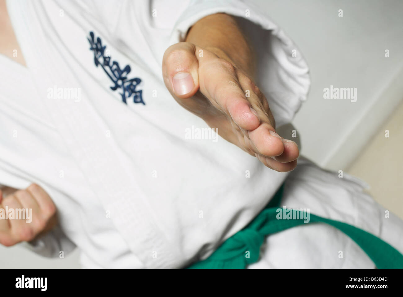 Mid section view of a man practicing karate Stock Photo - Alamy