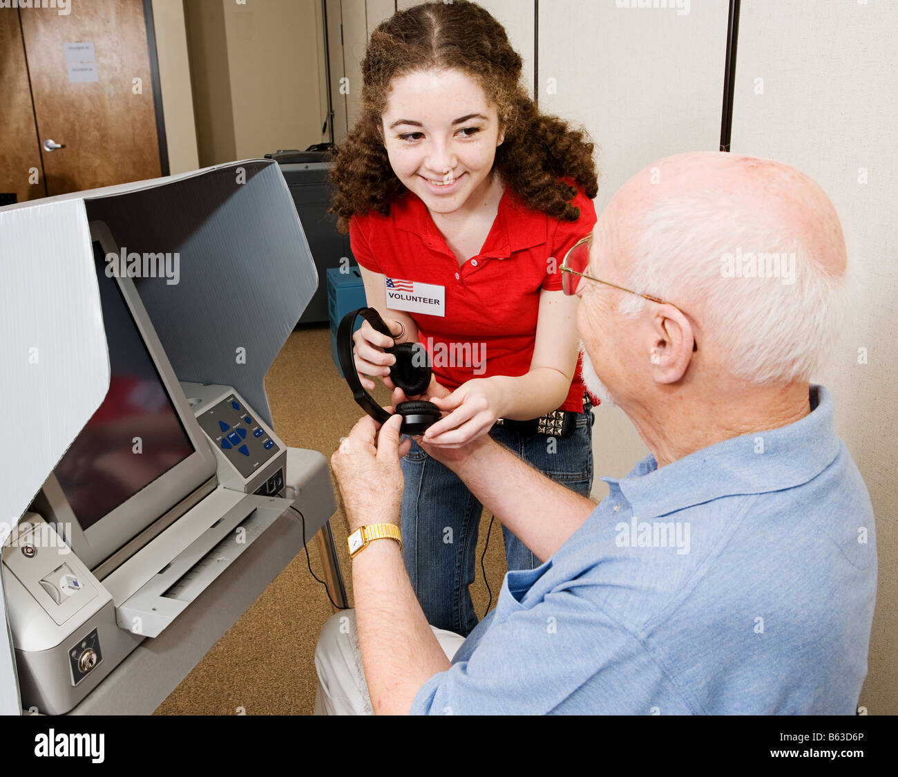 Election volunteer teenager hi-res stock photography and images - Alamy