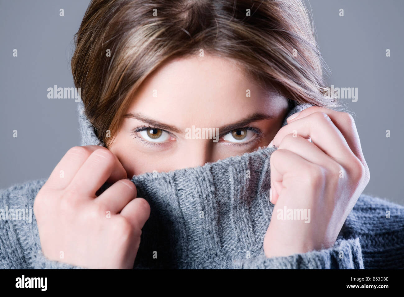 Human face close up covered hi-res stock photography and images - Alamy