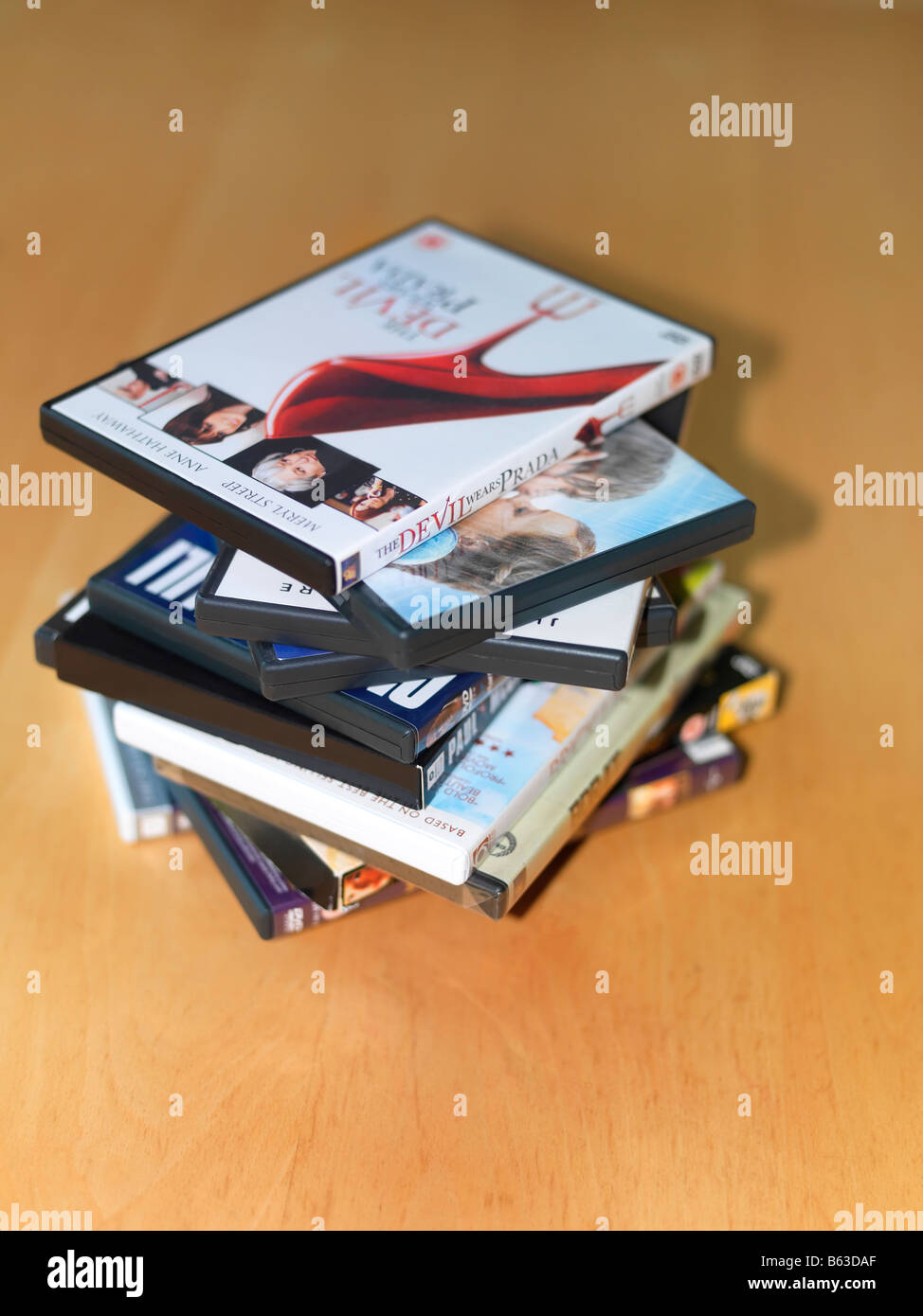 Dvds dvd stack movies hi-res stock photography and images - Alamy