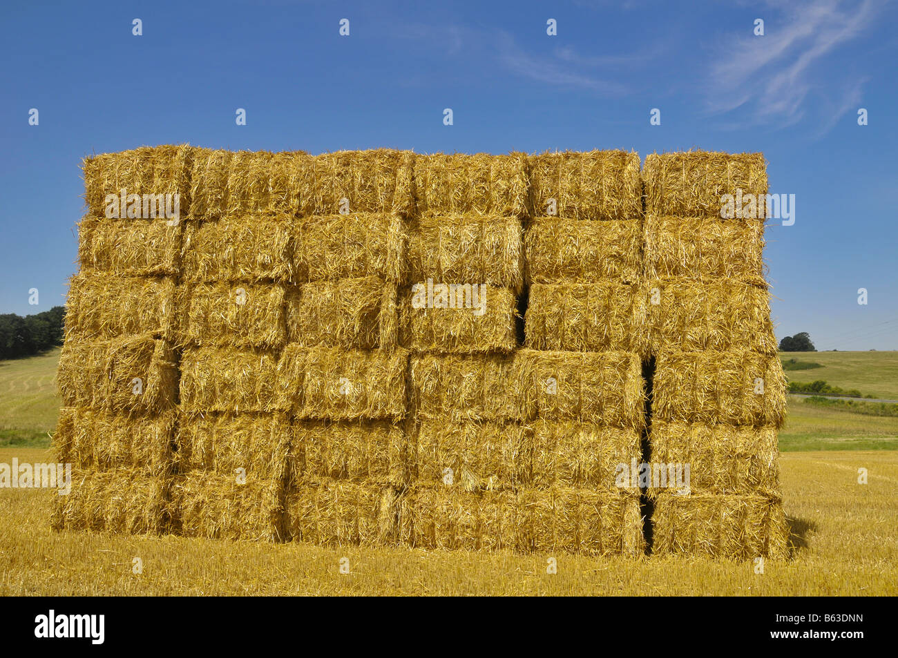 Straw rick, France Stock Photo - Alamy