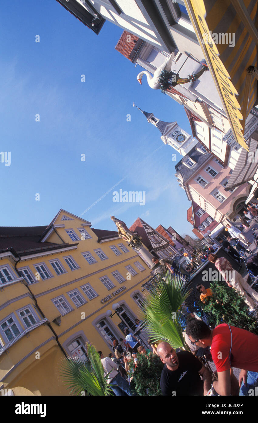 Old City Hall, Kaiser Joseph Fountain, Pedestrian Area, Aalen, Swabian ...