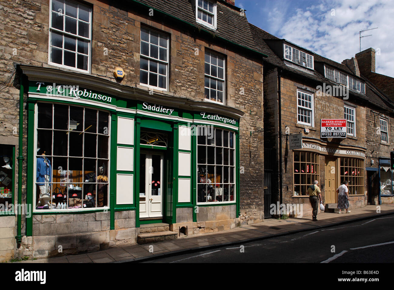Stamford Town center Lincolnshire the Midlands UK United Kingdom Great ...