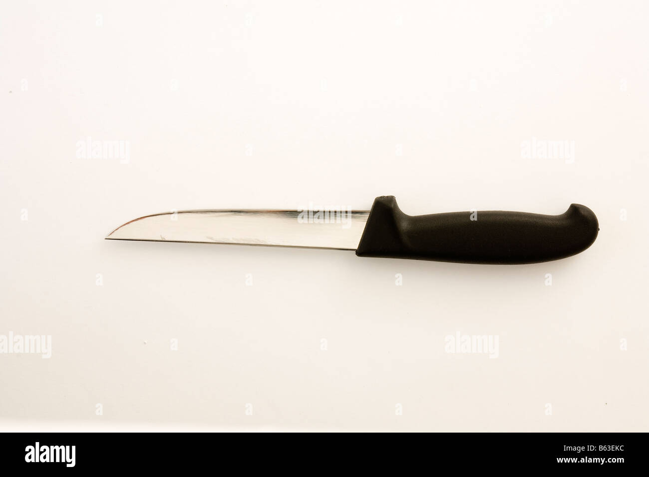 butchers knife on white background Stock Photo - Alamy