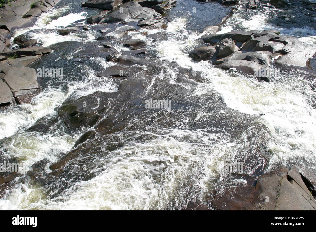 overhead view of river rapids Stock Photo - Alamy