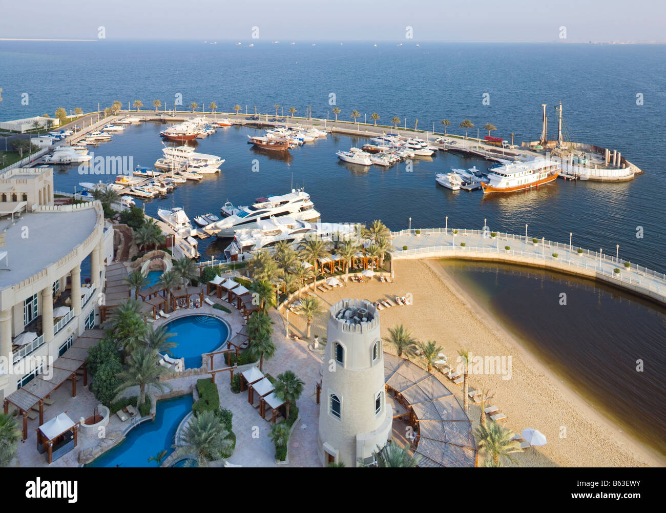 marina and Four Seasons Hotel, Doha, Qatar Stock Photo - Alamy
