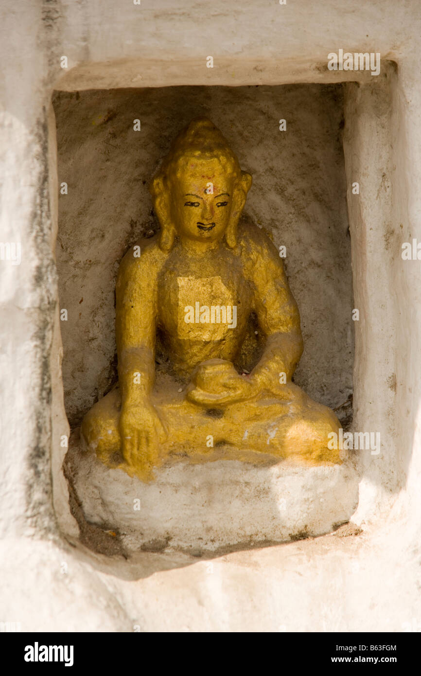 Buddhist gompa at the Buddhist temple of Swayambhunath the monkey ...