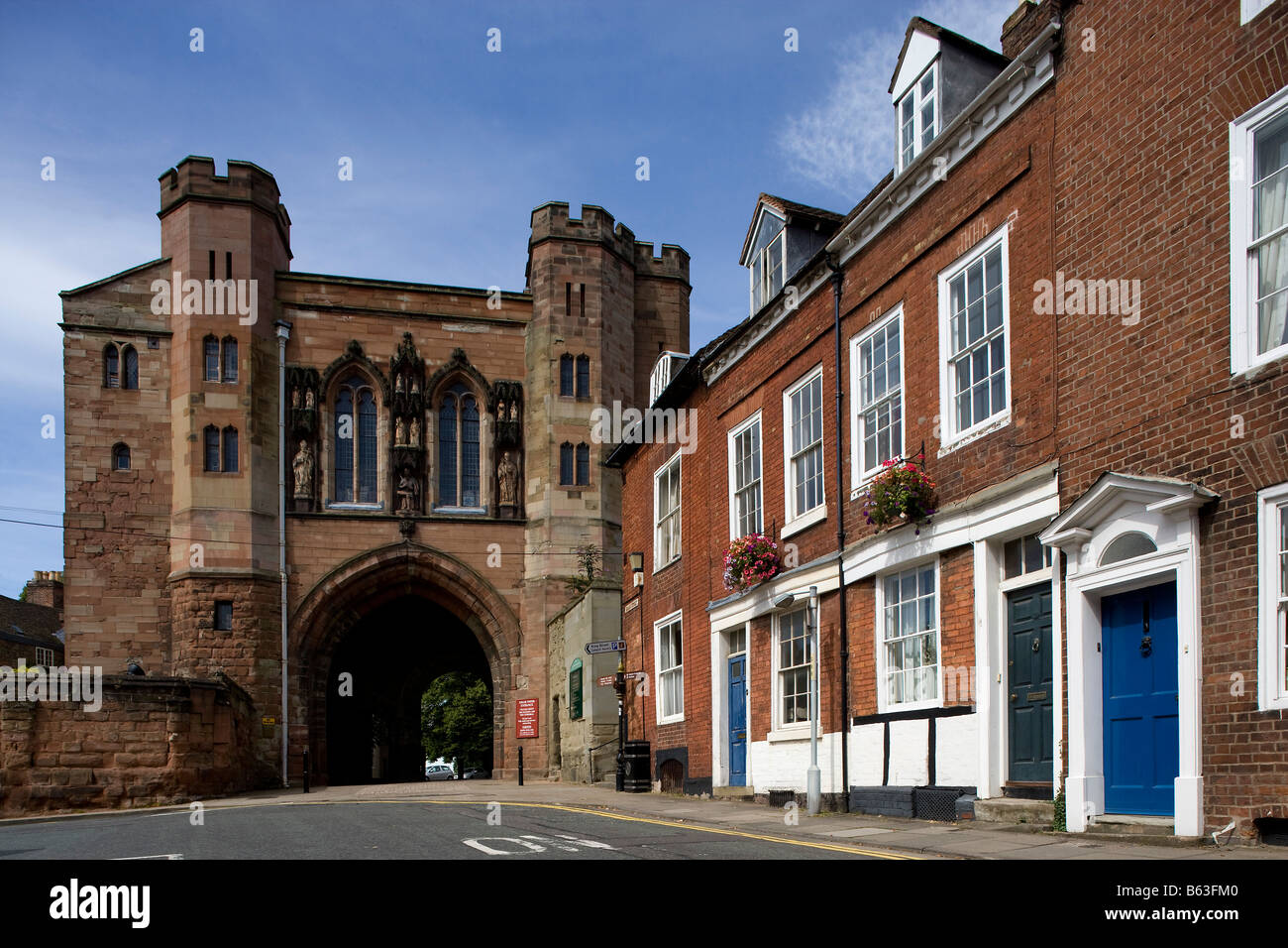 Worcester Edgar Tower fortified monastery Gate Severn Street ...