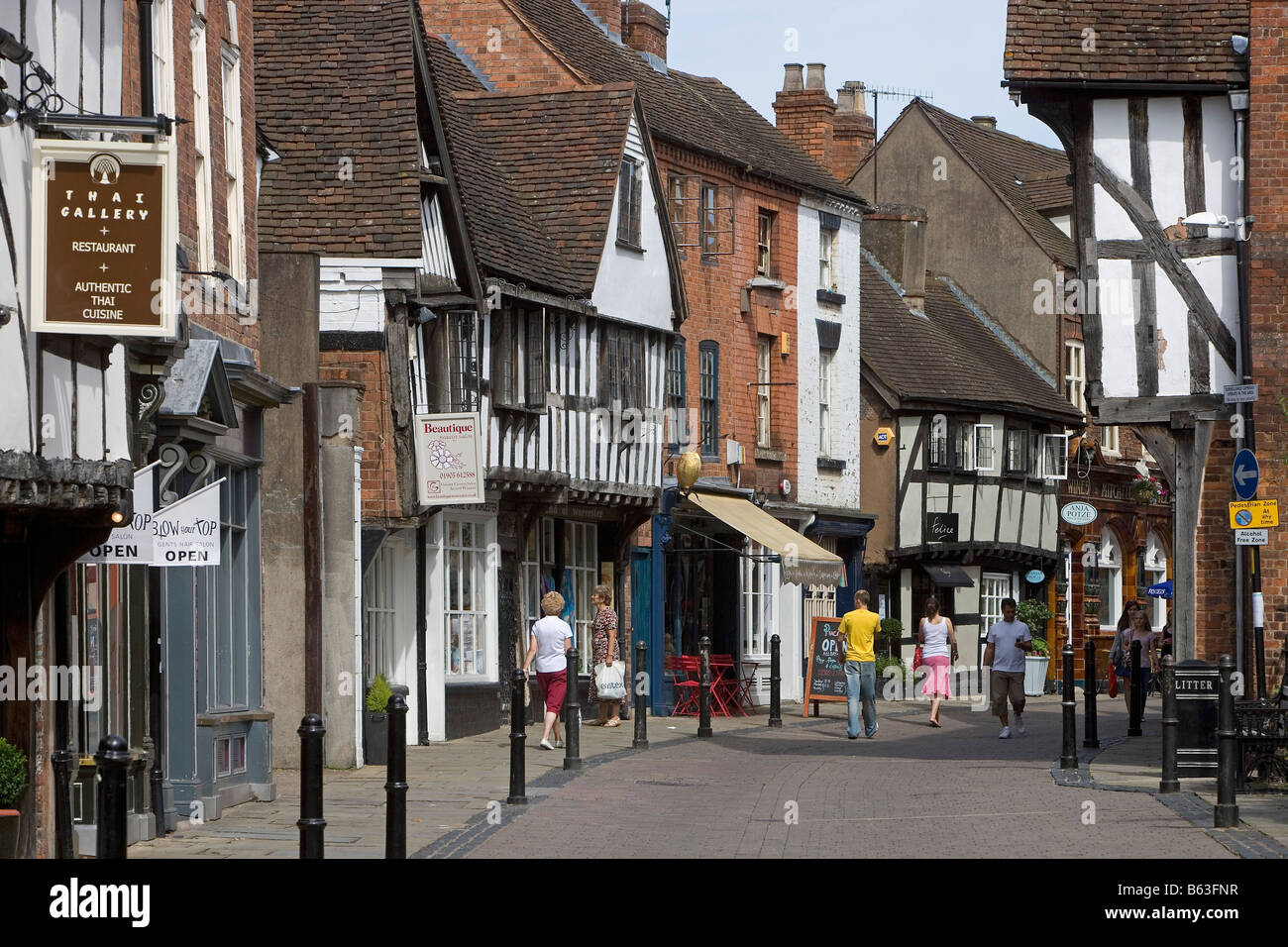 Worcester Friar Street Half timbered buildings typical houses ...