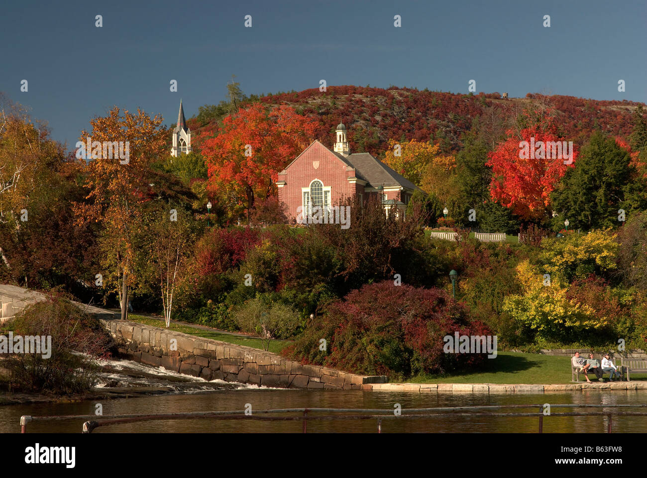 church building in the midst of Autumn colors Stock Photo - Alamy