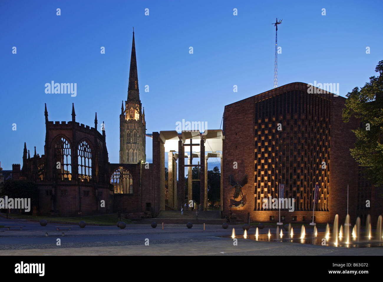 Coventry Old Cathedral Cathedral West Midlands UK United Kingdom Great Britain Stock Photo - Alamy