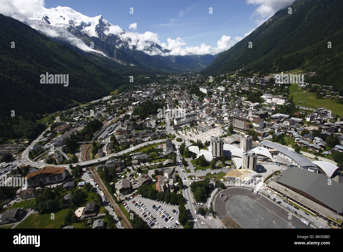 Chamonix summer town hi-res stock photography and images - Alamy