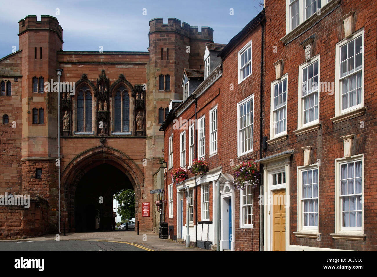 Worcester Edgar Tower fortified monastery Gate Severn Street ...