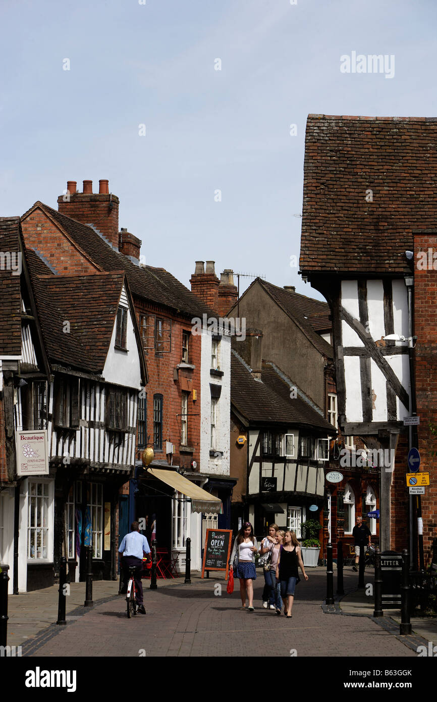 Worcester Friar Street Half timbered buildings typical houses ...