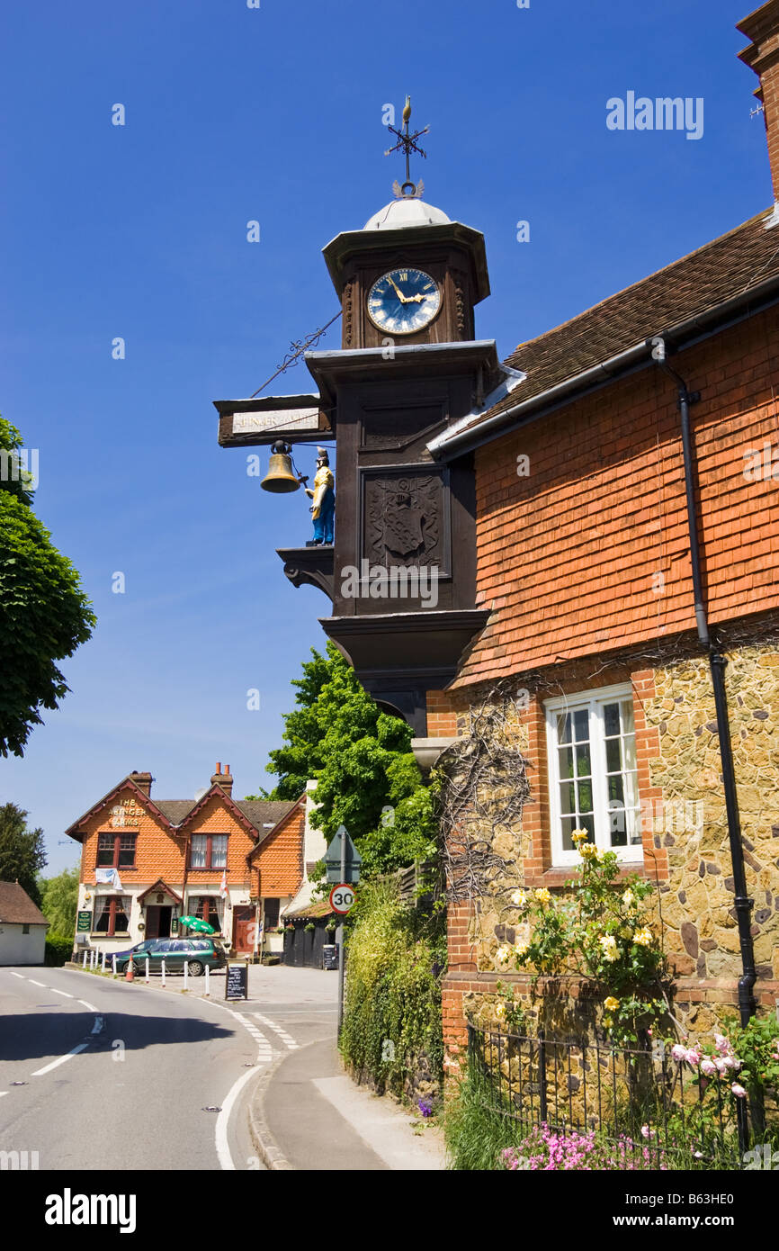 Abinger Hammer - the Clock Tower, Surrey, England, UK Stock Photo - Alamy
