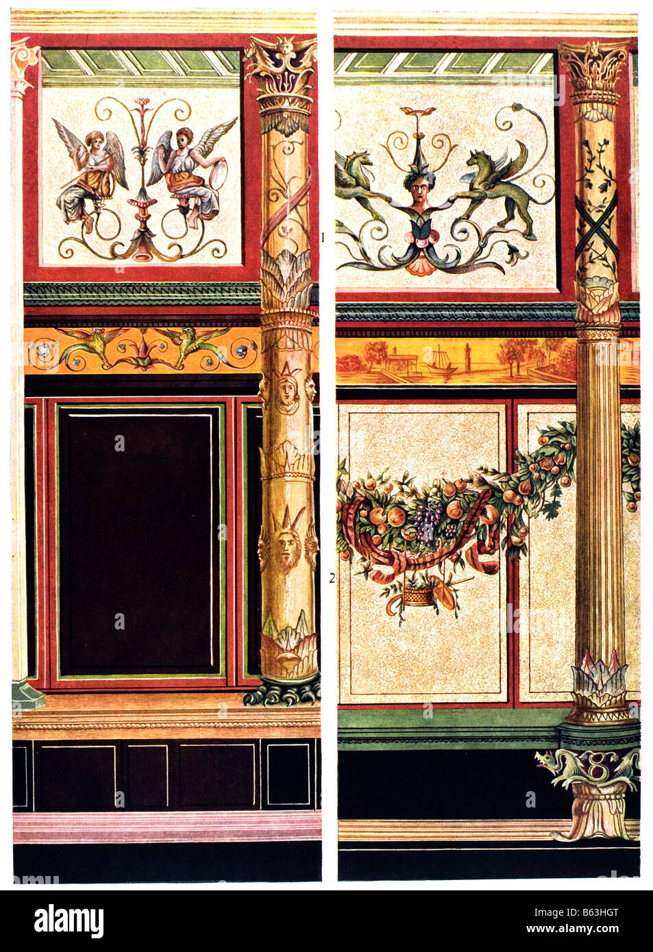 Roman wall decoration hi-res stock photography and images - Alamy