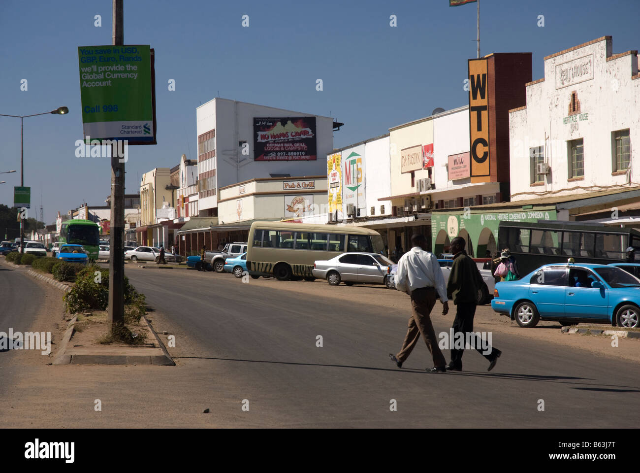 Livingstone town centre Zambia Stock Photo - Alamy