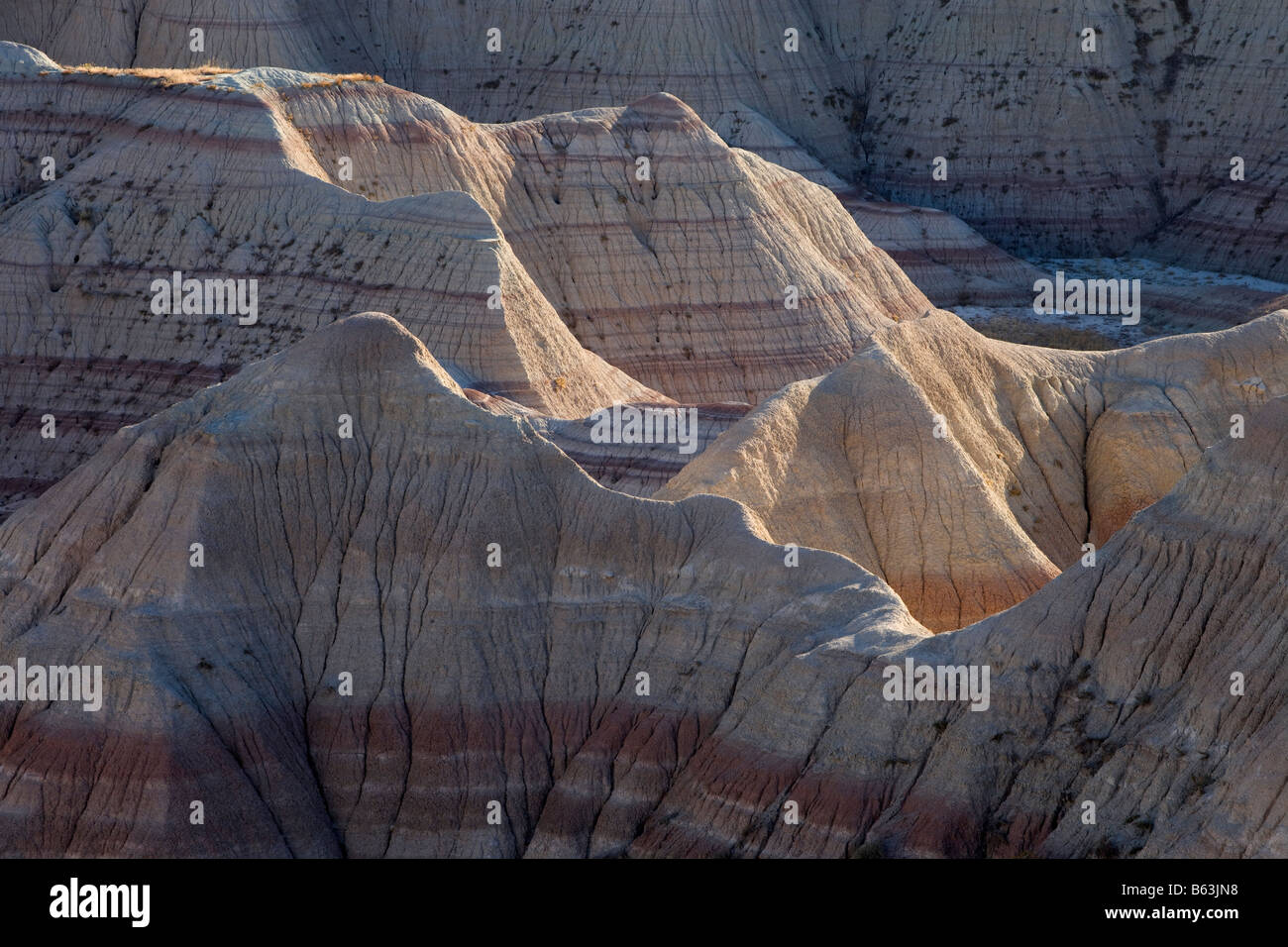 badlands formations, Badlands National Park, South Dakota Stock Photo ...