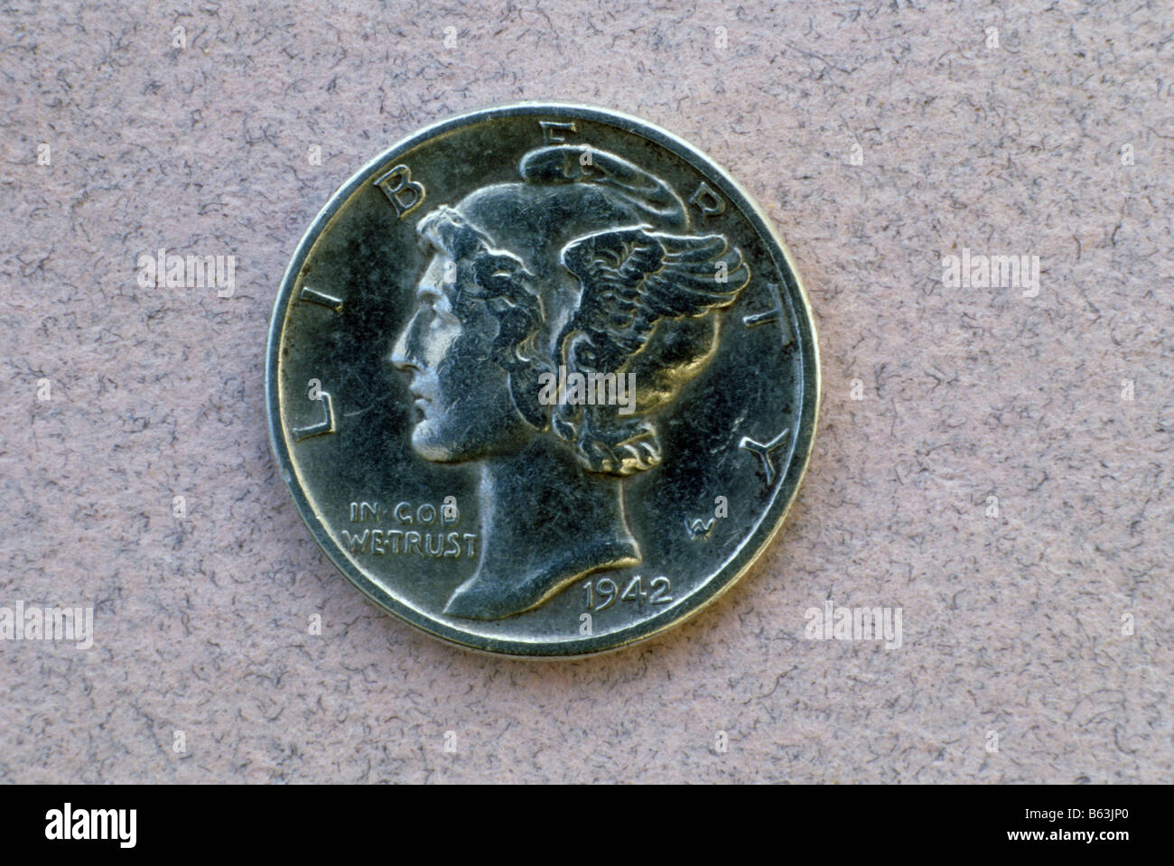 United States dime (ten cent) coin economy Stock Photo - Alamy