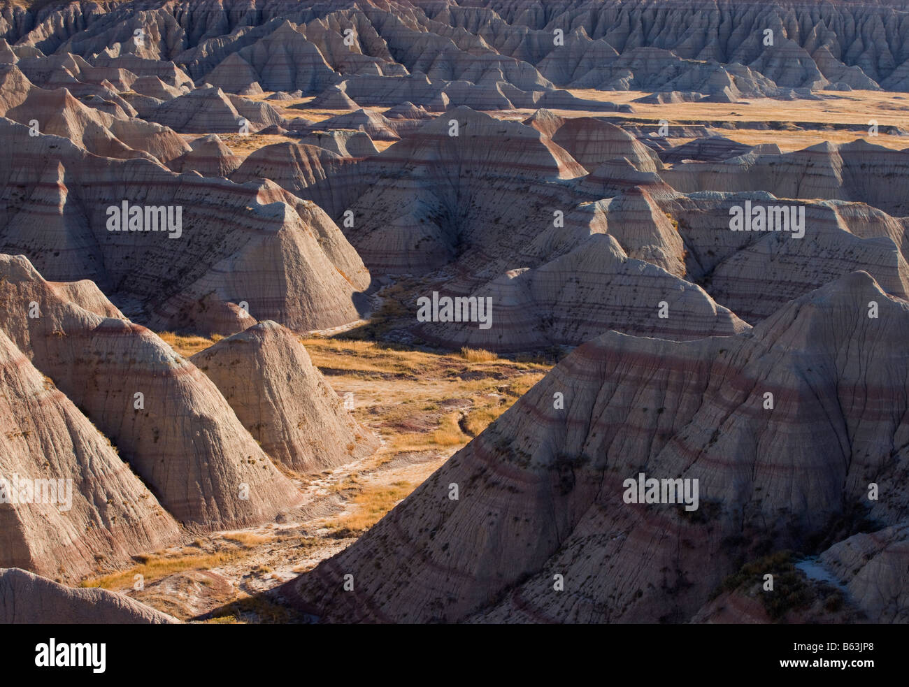 badlands formations, Badlands National Park, South Dakota Stock Photo ...
