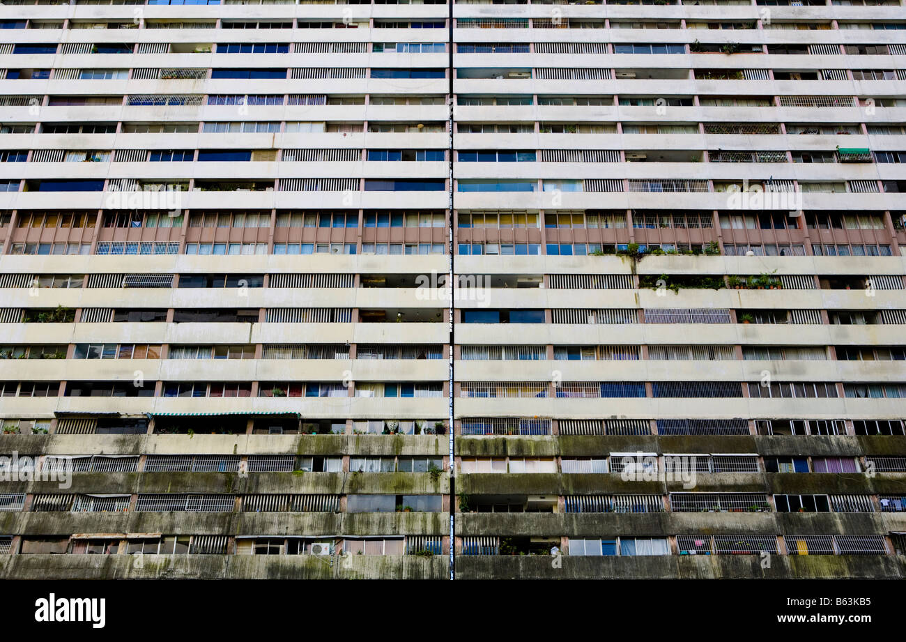 Two, twin, 120-meter high, 44-floors residential buildings in downtown ...