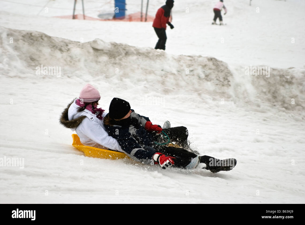 Sliding down snow hi-res stock photography and images - Alamy