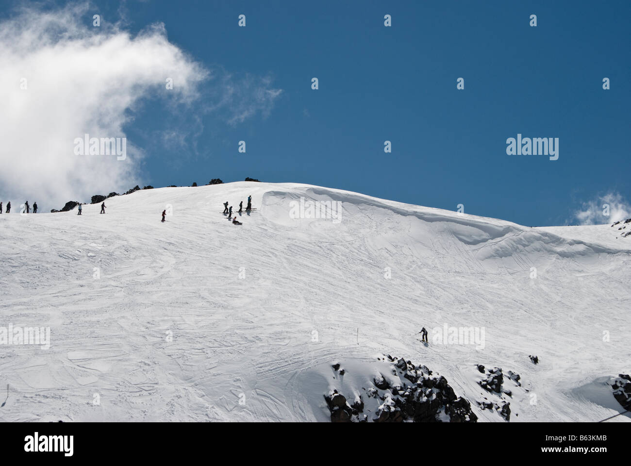 Turoa Ski Fields at Mount Ruapehu, New Zealand Stock Photo - Alamy