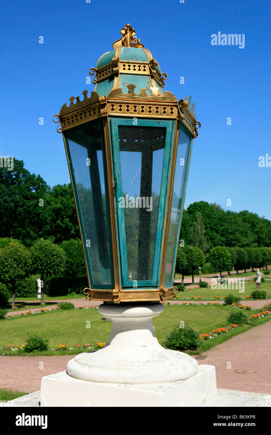 Lantern and gardens at the 18th century Kuskovo Estate in Moscow ...